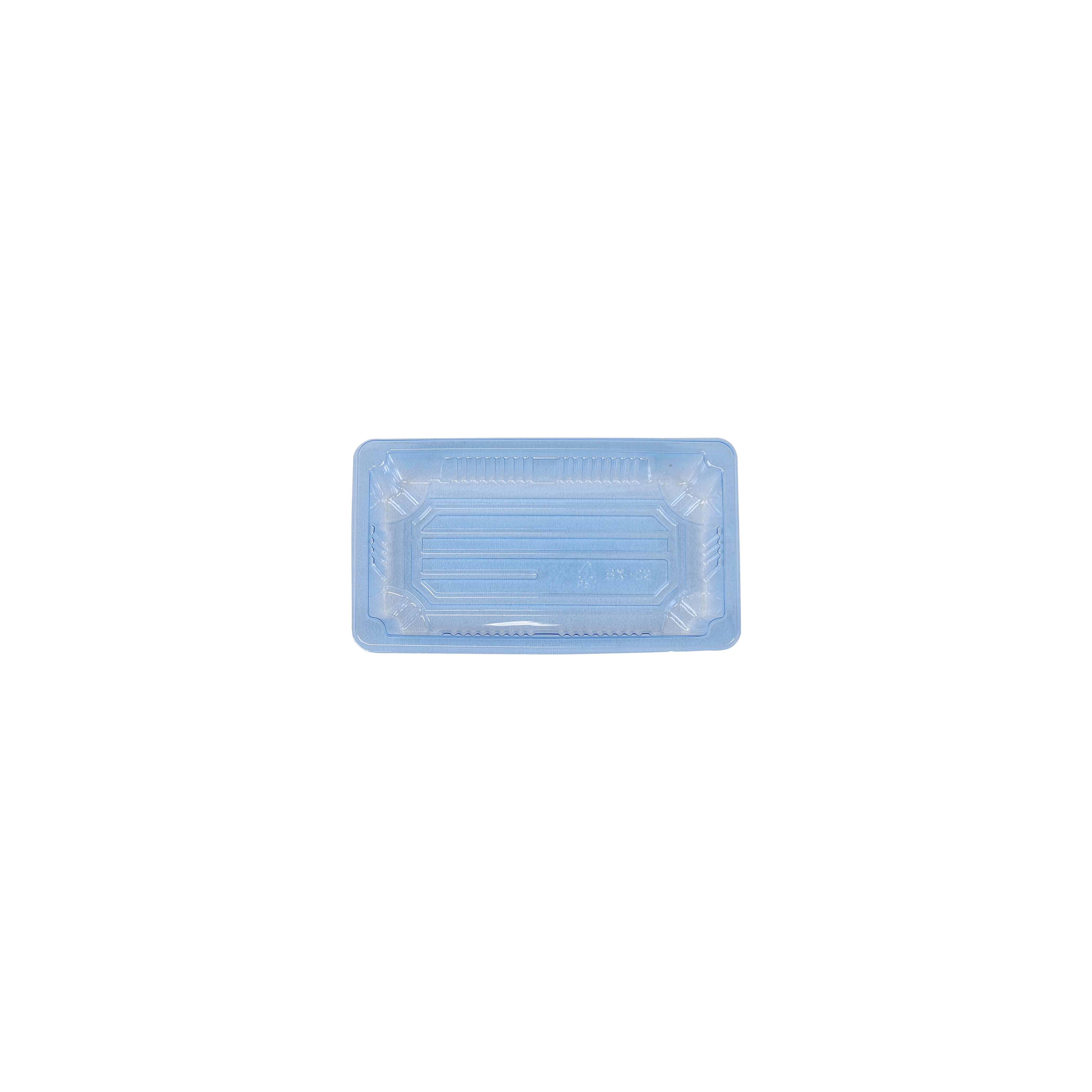 BX-02C | #2 Rectangular Sushi Tray, 162 x 93 x 53 mm, Clear Blue, 400 ...